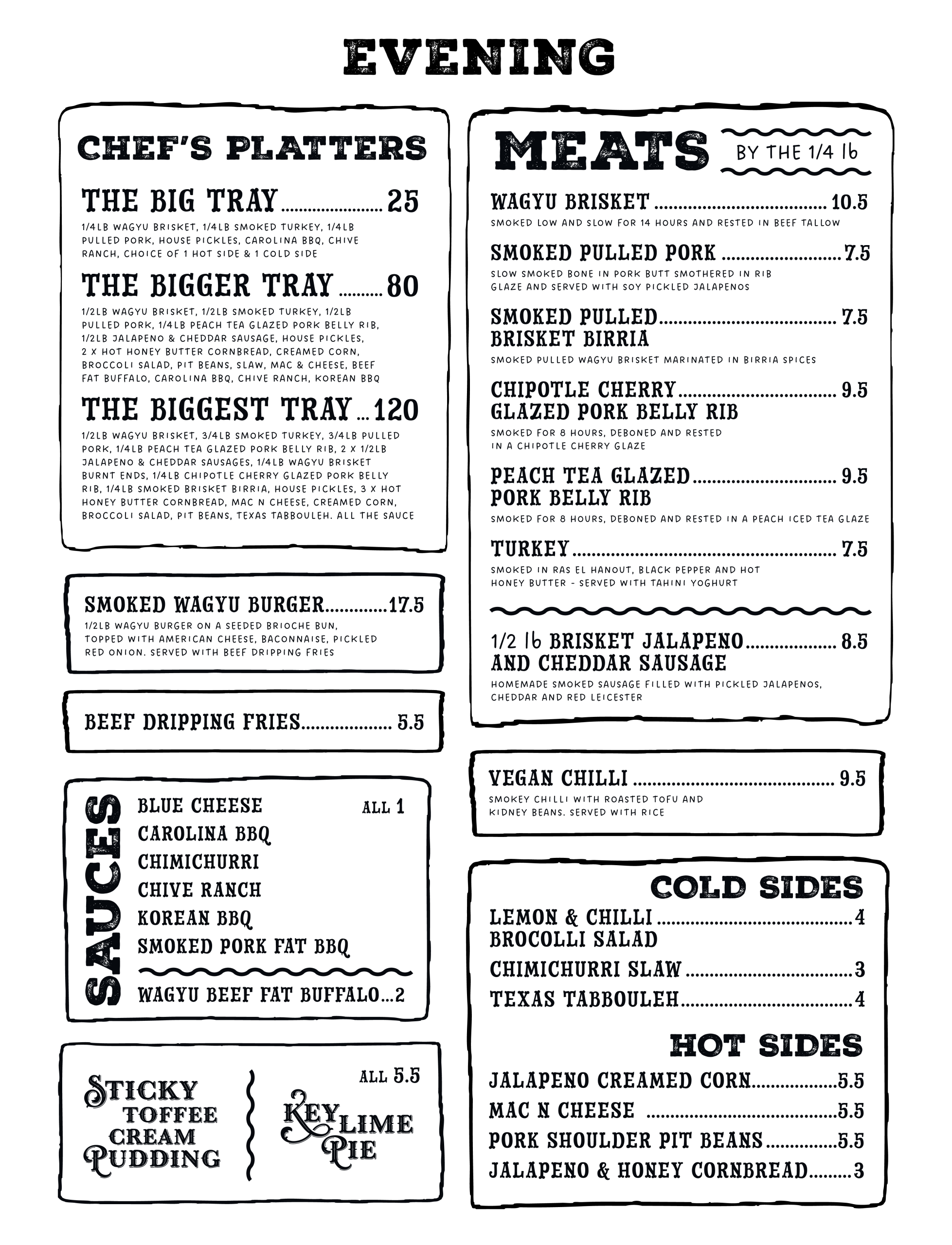 Menus – Big Tray BBQ