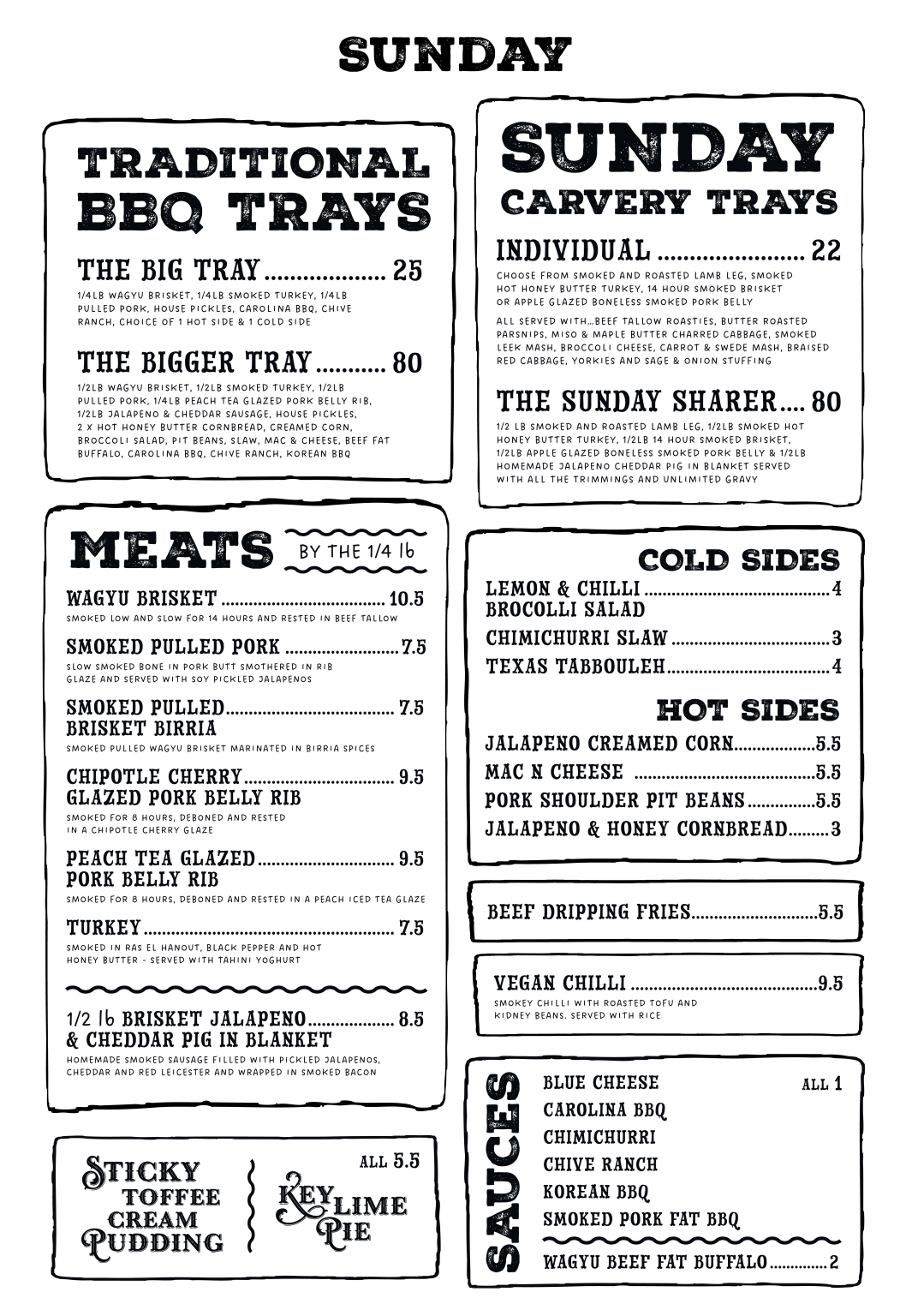 Menus – Big Tray BBQ